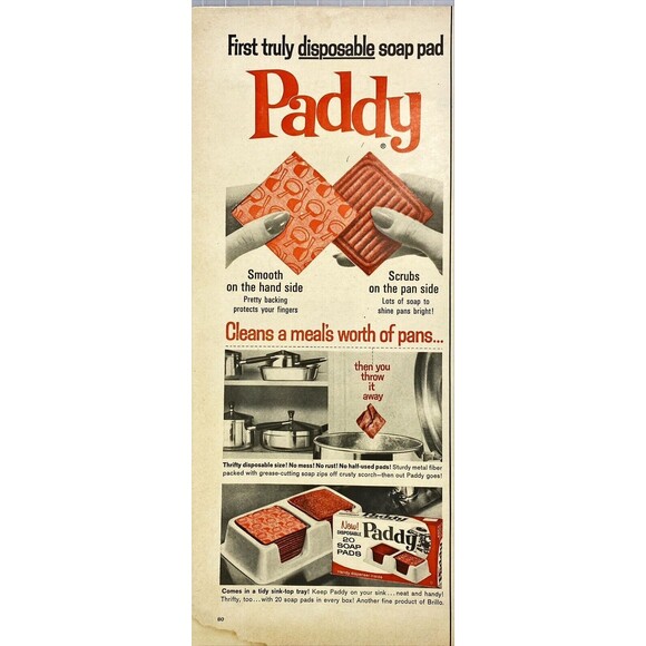Paddy Soap Pads | Art | Paddy Soap Pads First Truly Disposable Soap Pad ...